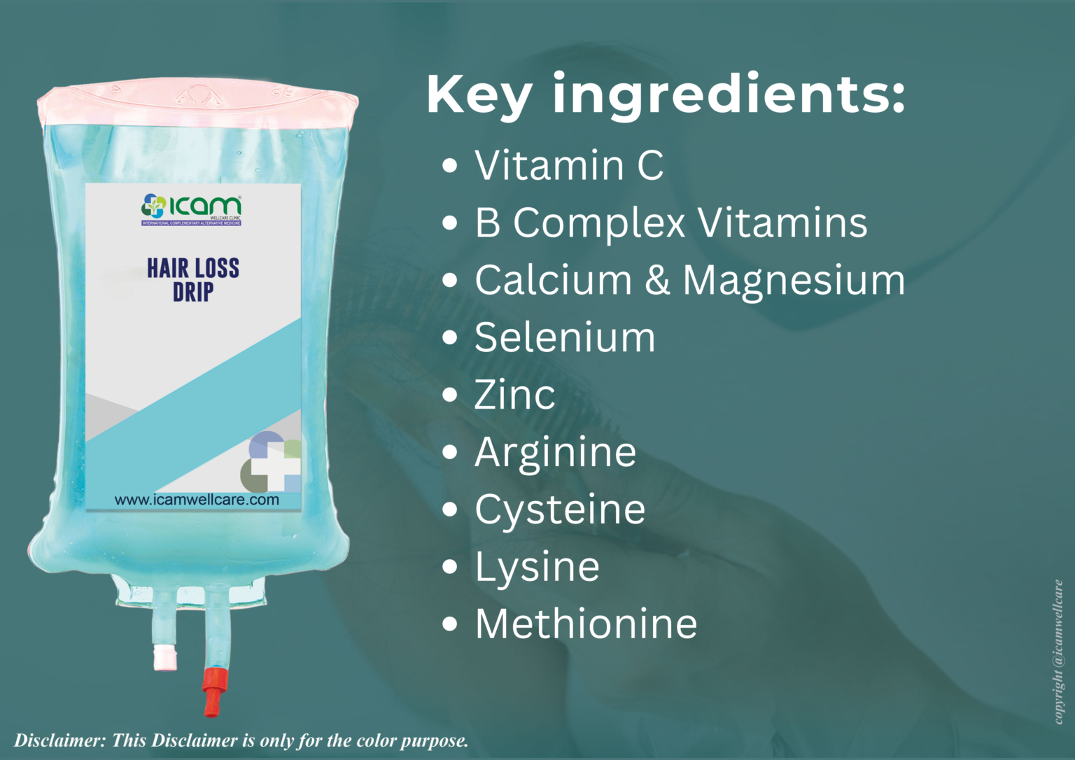 Hair Loss drip – Icam Wellcare Clinic